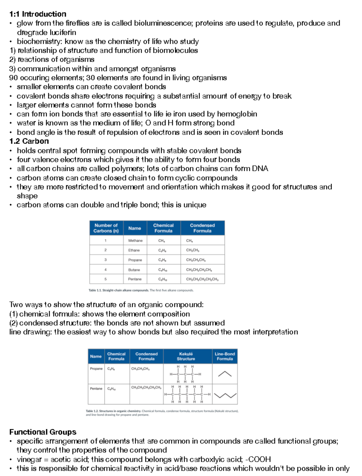 Module 1 Biochemistry - 1:1 Introduction glow from the fireflies are is ...