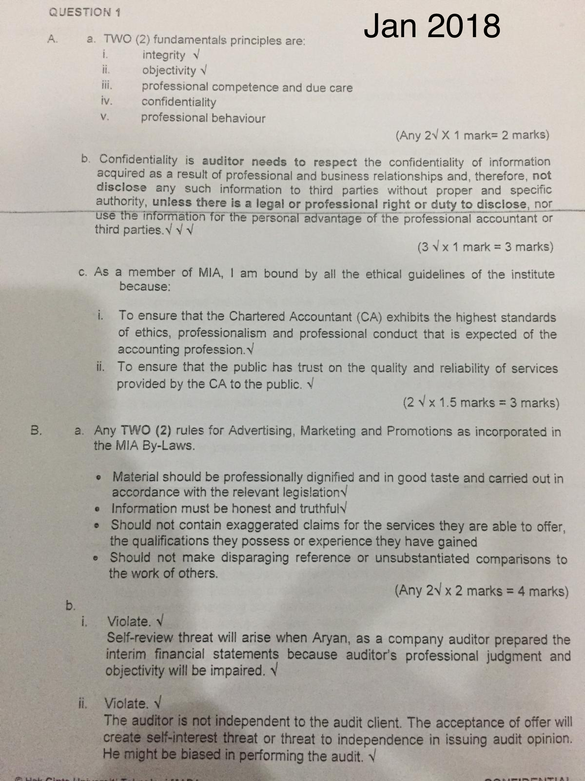 Audit jan 18 - Audit in Communication - Studocu