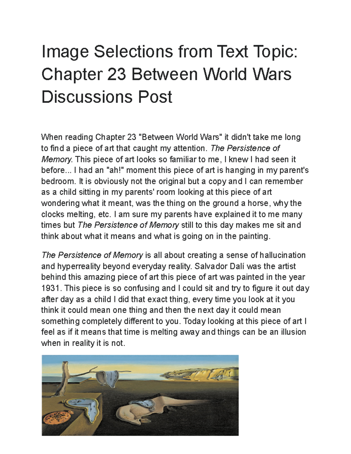 Image Selections from Text Topic Chapter 23 Between World Wars ...