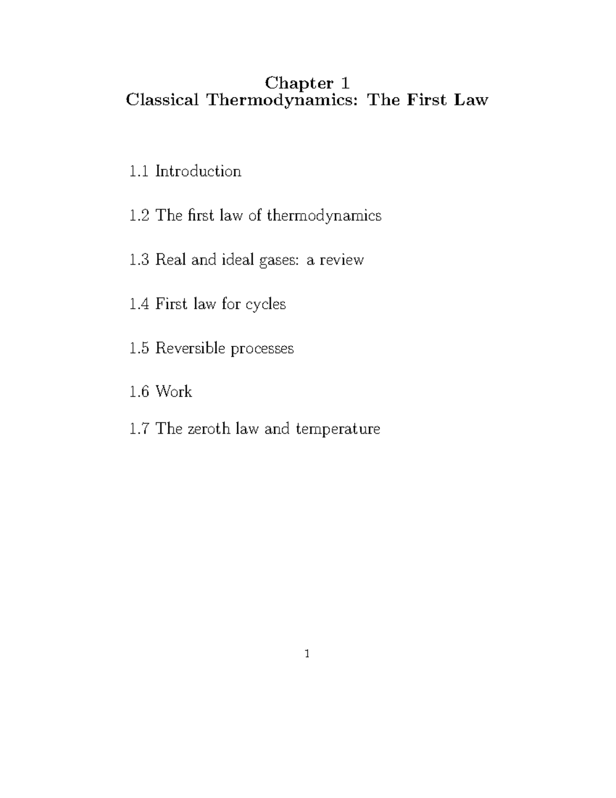 Chap1 - Classical thermodynamics - Chapter 1 Classical Thermodynamics ...