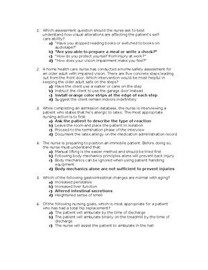 ANCC Sample Test Questions.pdf - Family Nurse Practitioner Exam Sample ...