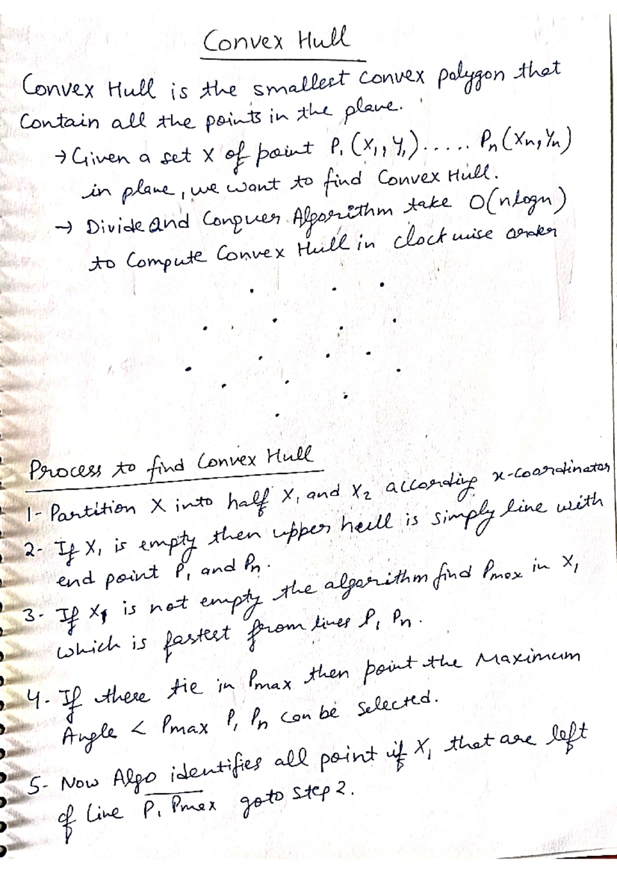 Convex Hull problem - unit-2 - Design analysis of algorithm - Studocu