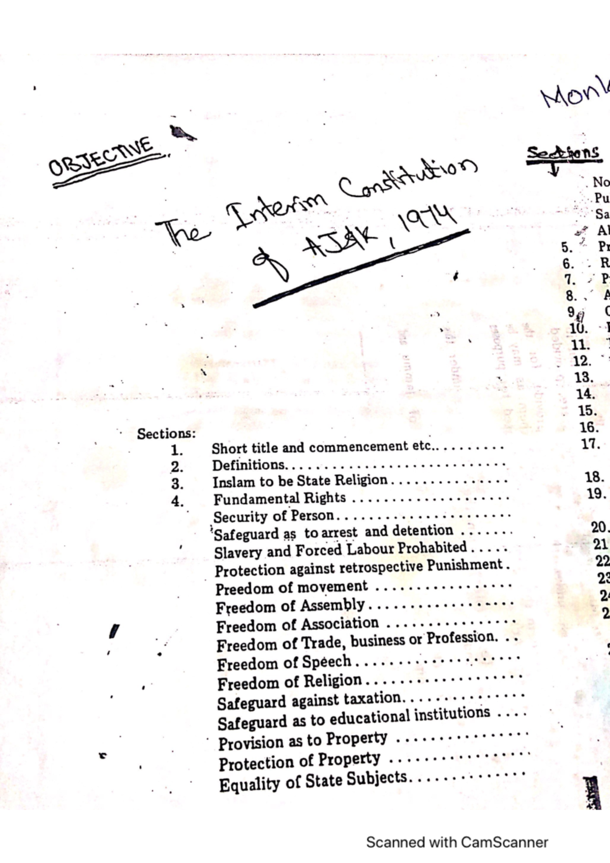 AJK interim constitution - Constitution Law - Studocu