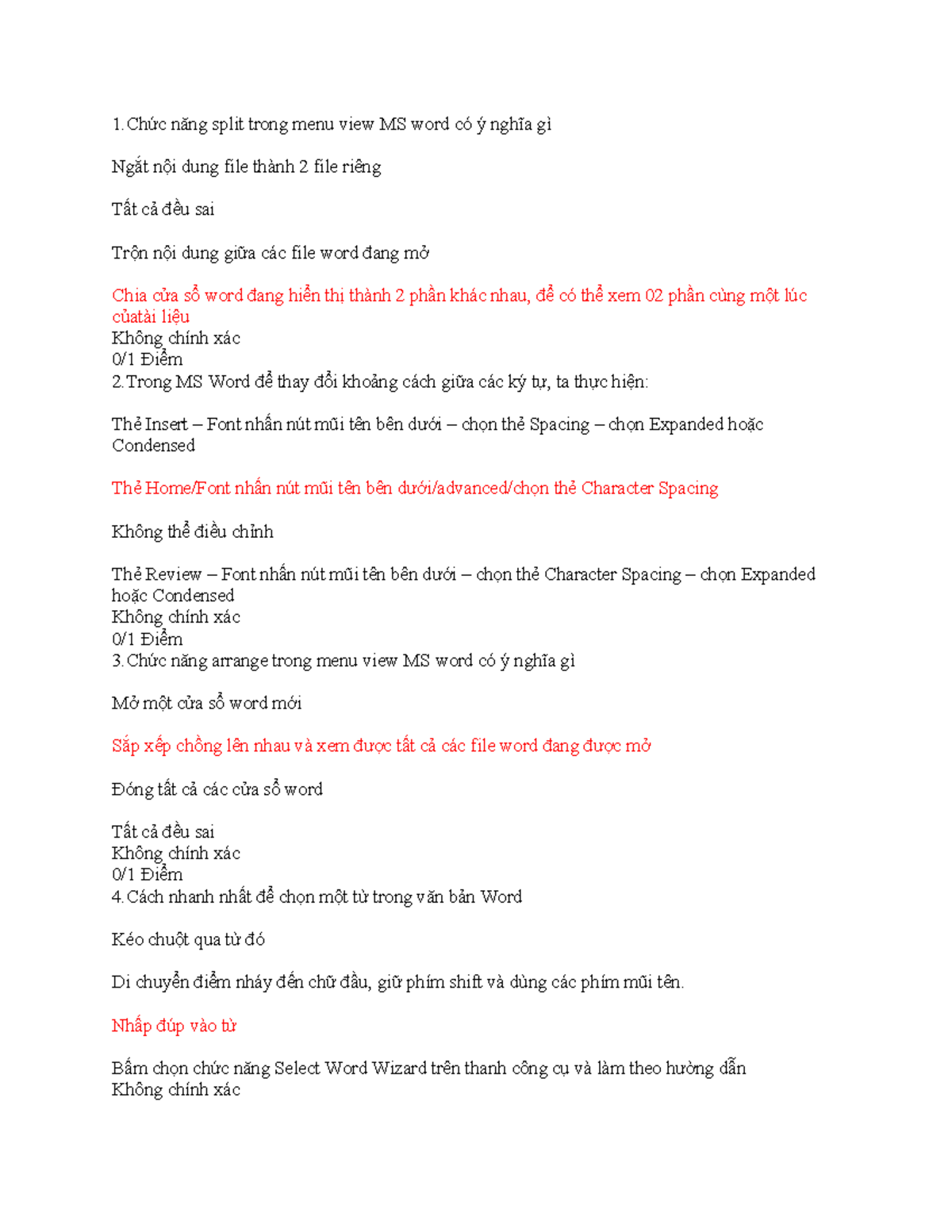 Tin NC 0-50 - 1ức năng split trong menu view MS word có ý nghĩa gì Ngắt ...