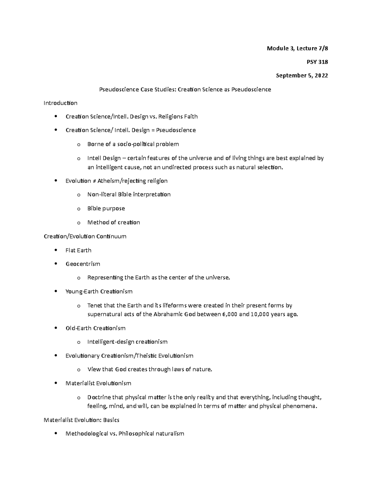 Mod 3^J Lecture 7 and 8 - Notes from textbook and professor. - Module 3 ...