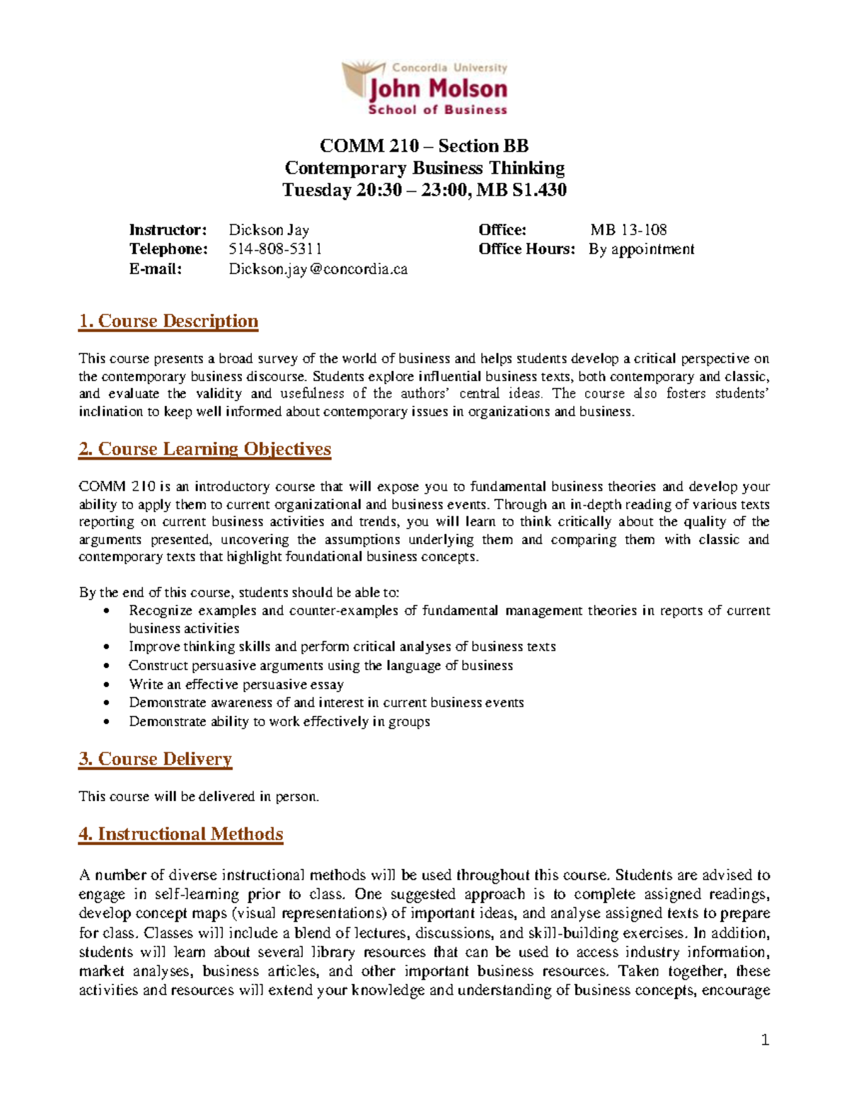 COMM210 outline Fall 2022 BB - COMM 210 – Section BB Contemporary ...