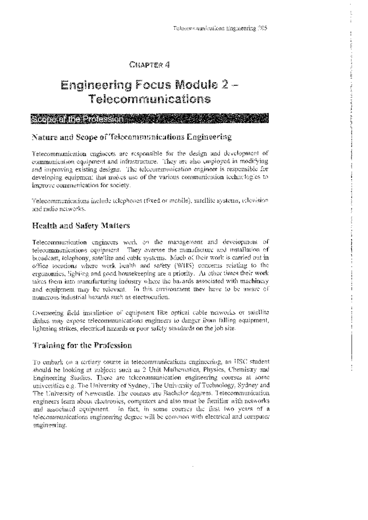 Chapter 4 - Engineering Focus Module 2 - Telecommunications - Telecommunications Engineering 205 ...