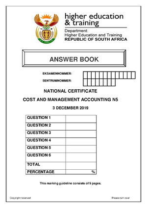 N1010 - Management Communication N4 P1 MEMO JUN 2023 - Studocu