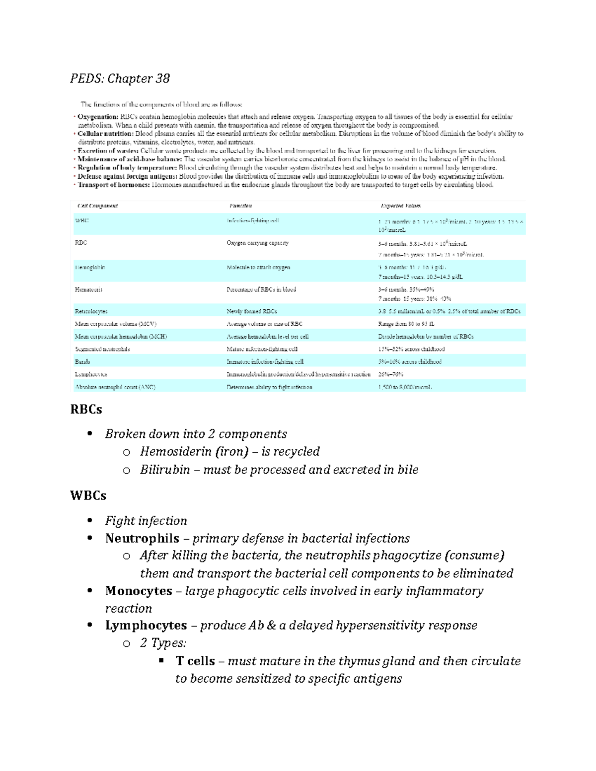 PEDS Ch 38 Notes - pediatric Endocrine system and function - PEDS ...