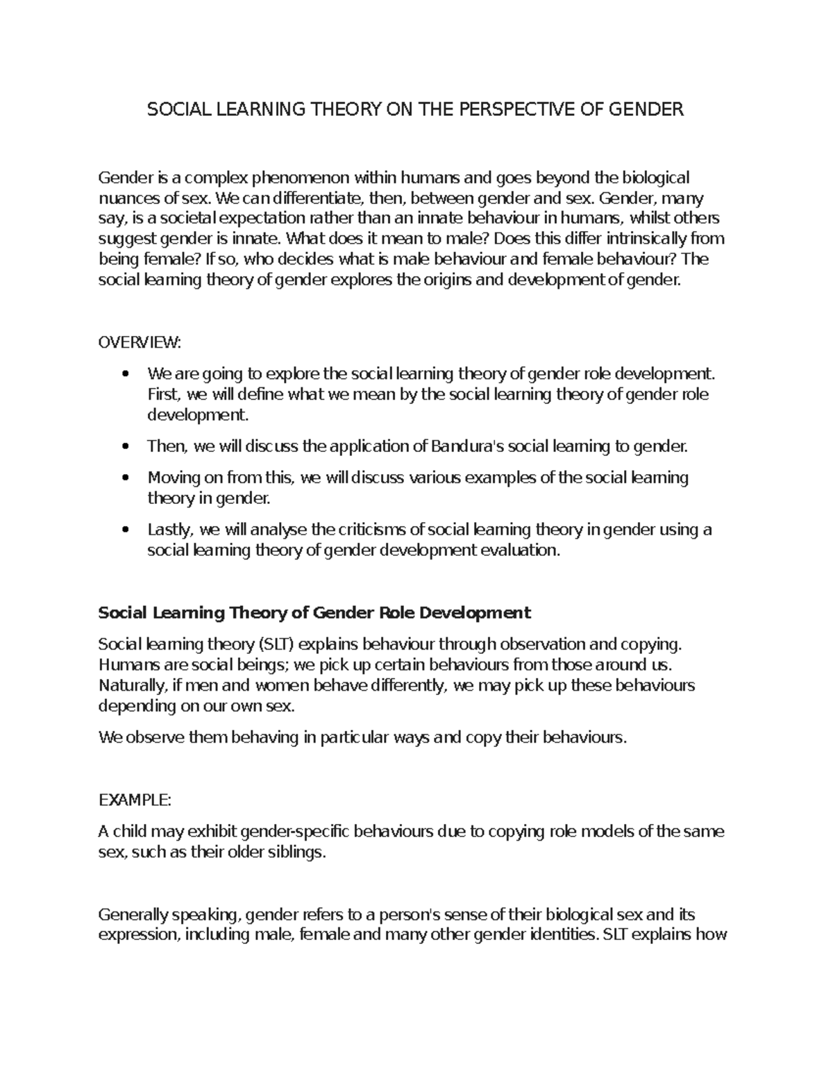 Social learning theory reference - SOCIAL LEARNING THEORY ON THE ...
