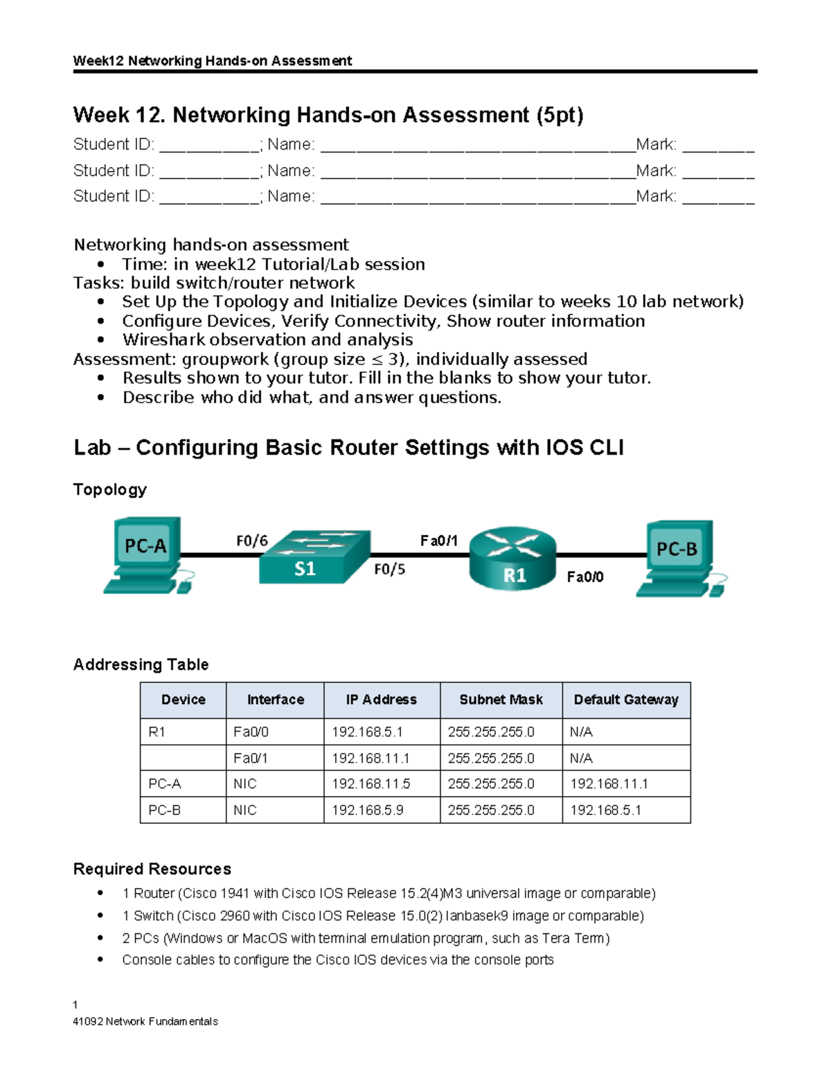 Week12-Project 2-Networking Hands On Assessment - Week 12. Networking ...