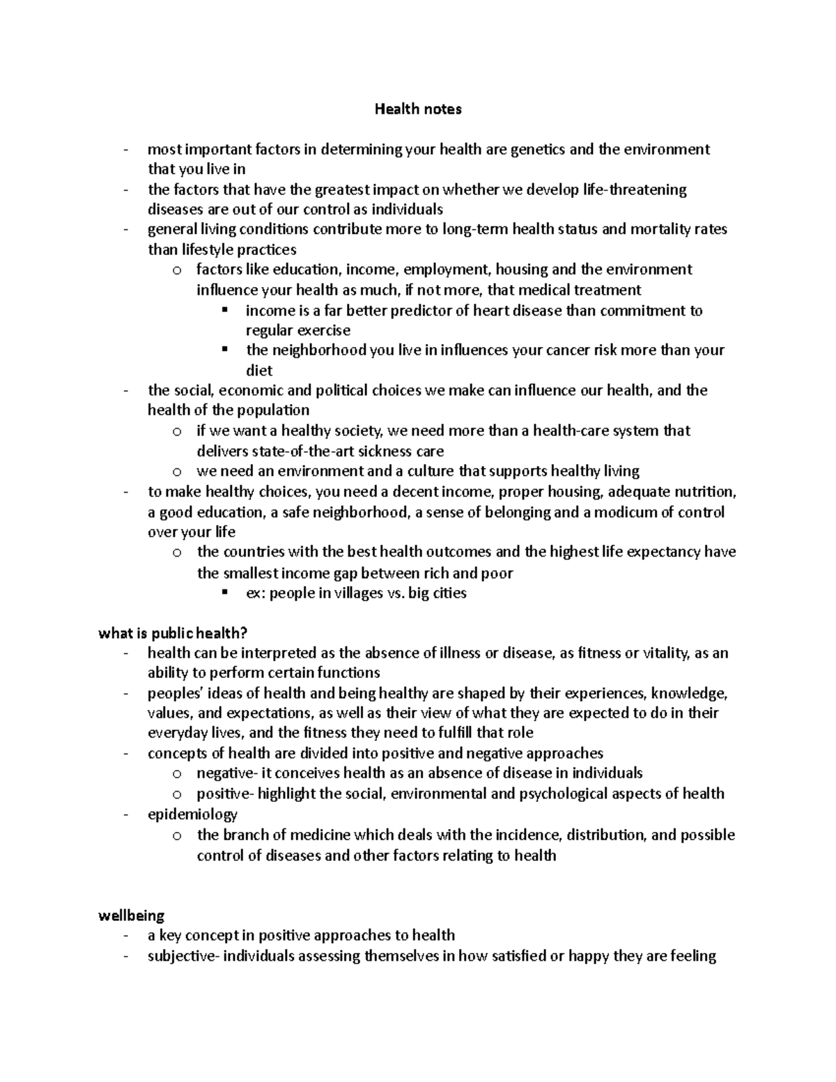 Health notes - Health notes most important factors in determining your ...