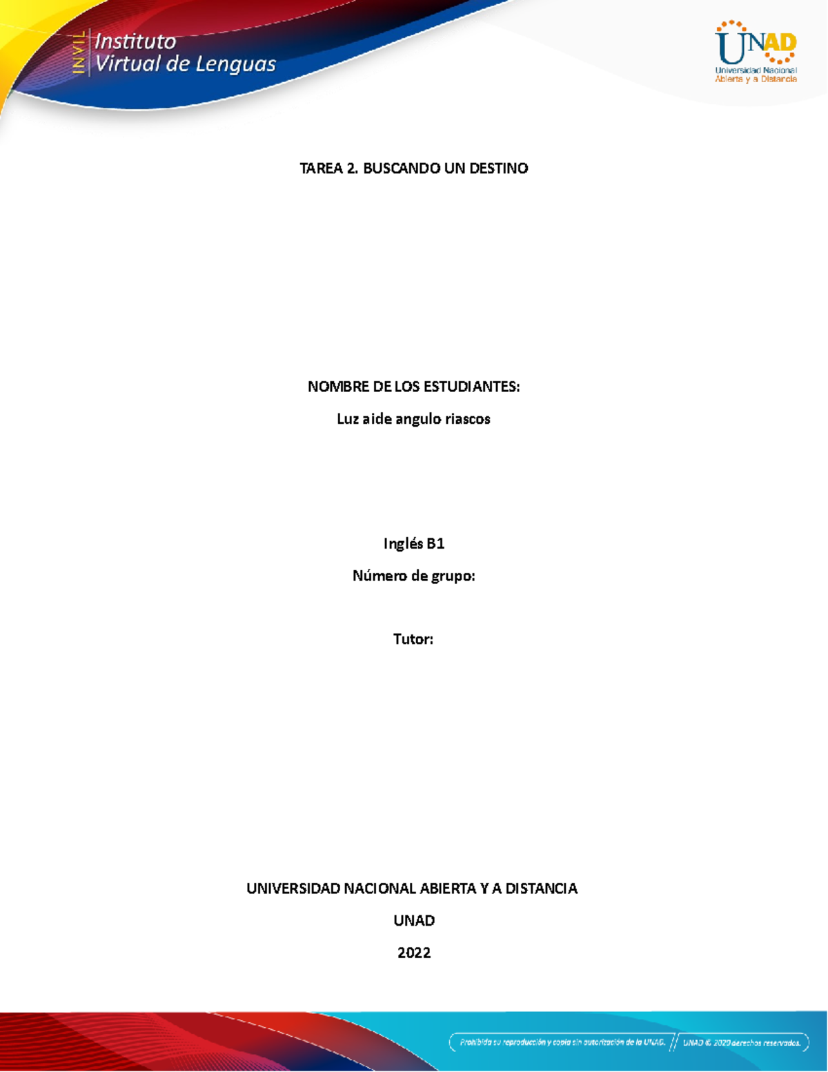 Annex 3 - Template Looking for a destination - Español - TAREA 2 ...