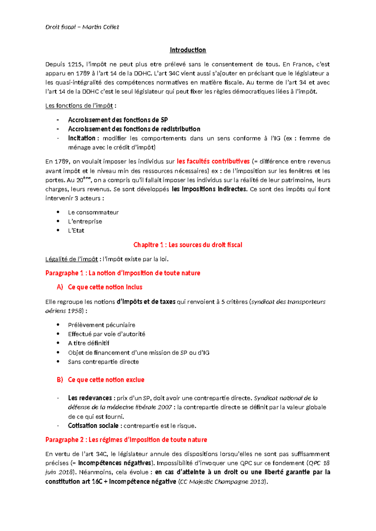 Fiche fiscal - Introduction Depuis 1215, l’impôt ne peut plus etre ...