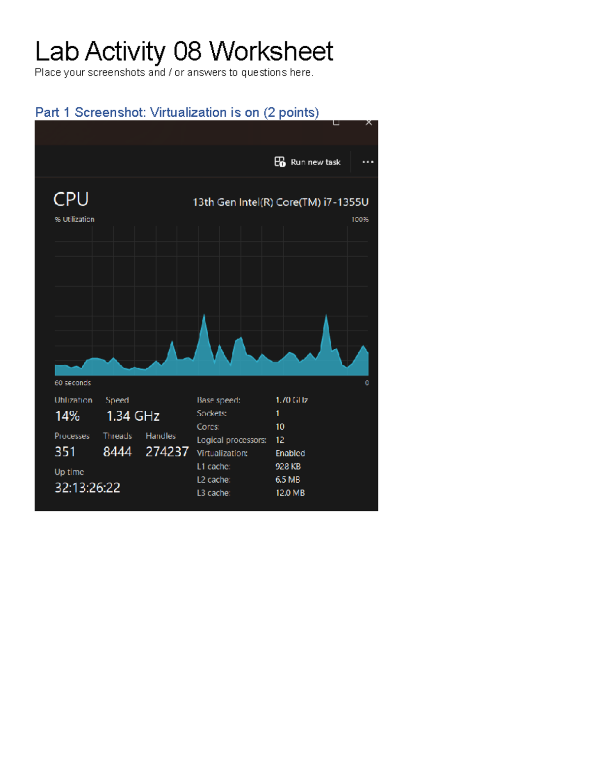 Mohamed Mostapha Lab8 - Lab - CST 8215 - Lab Activity 08 Worksheet Place your screenshots and ...