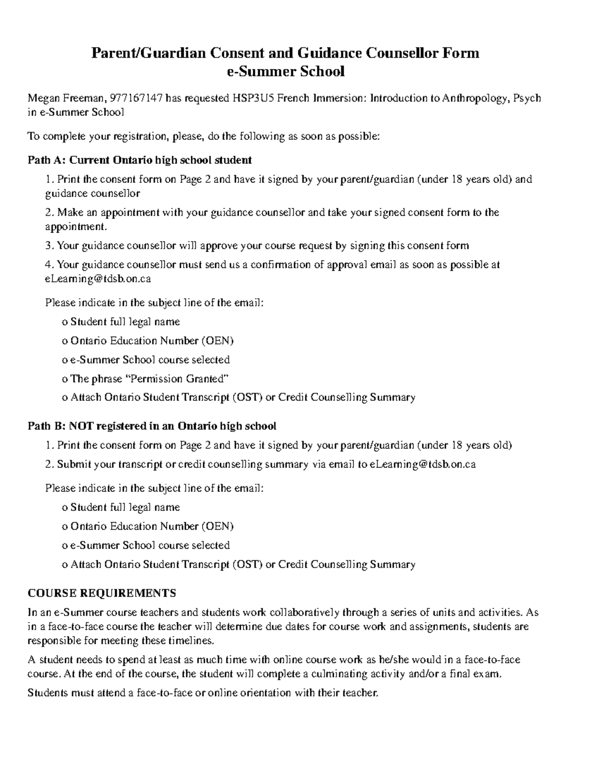 Parent Guardian Consent Form - Parent/Guardian Consent and Guidance ...