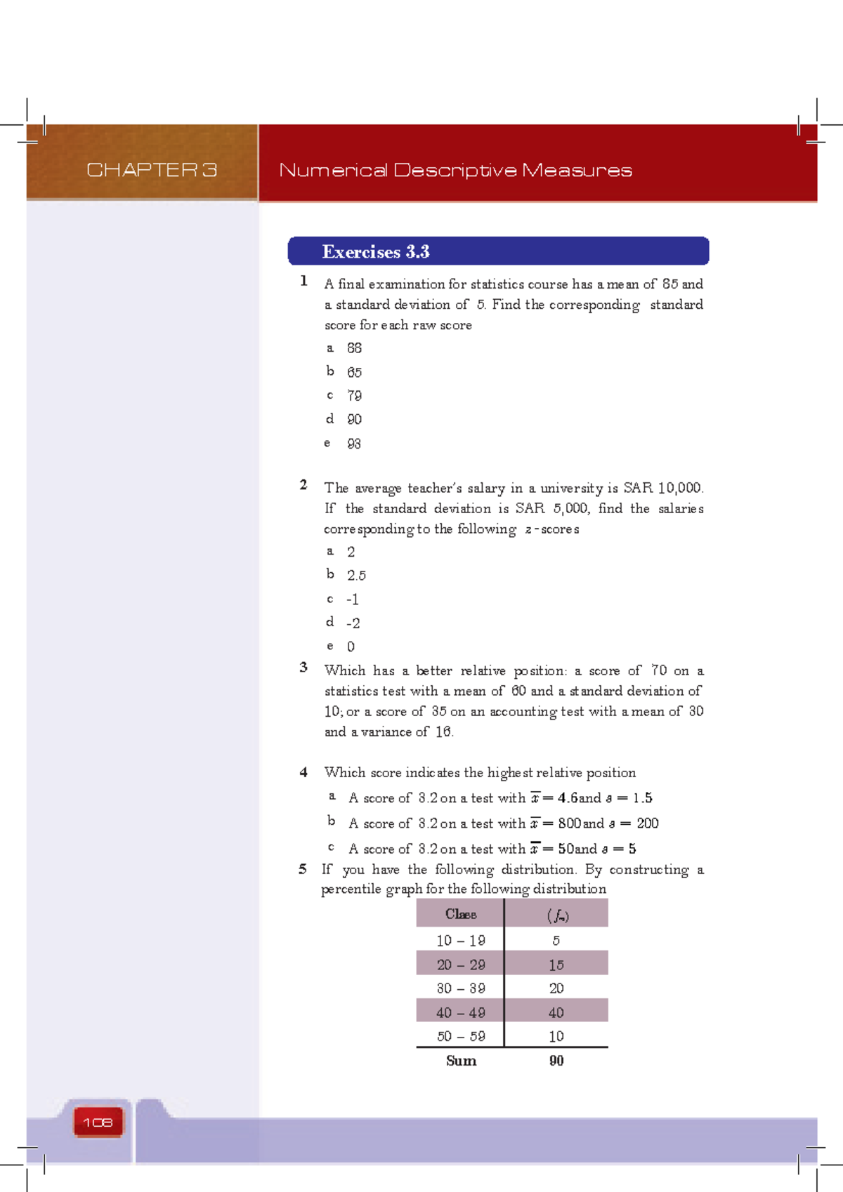 Statistics practice chapter 3 - Exercises 3. 1 A final examination for ...