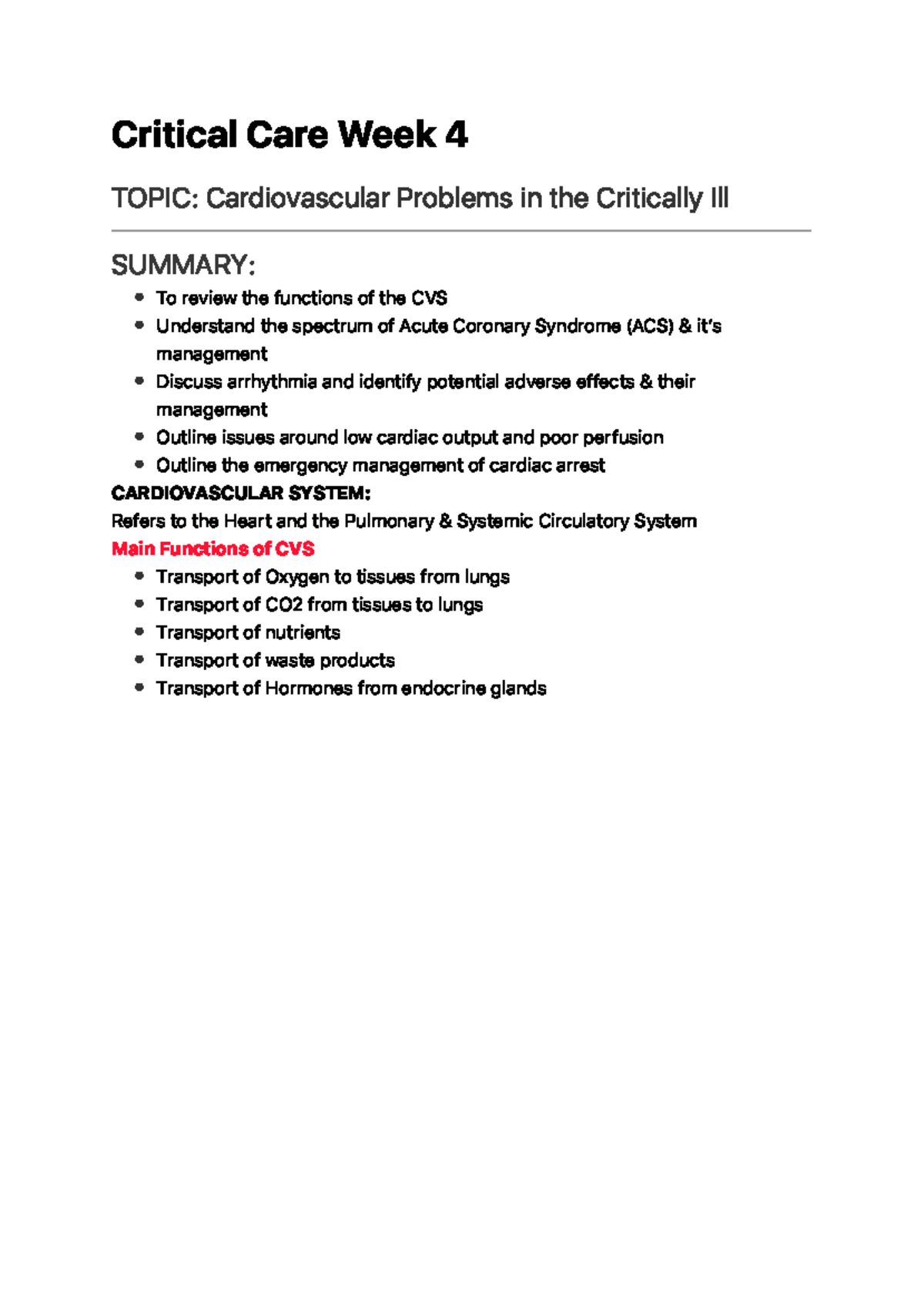 Critical Care Week 4 - Claimed 43, Australian lives There were 620,000 ...
