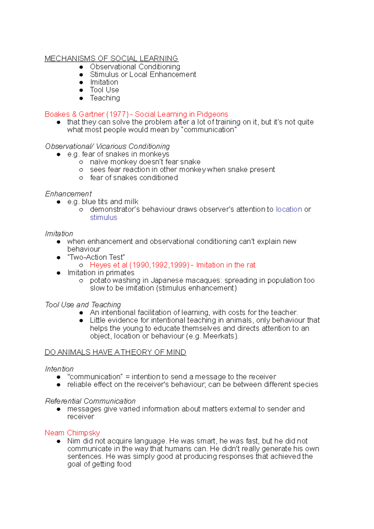 Mechanisms OF Social Learning - MECHANISMS OF SOCIAL LEARNING ...