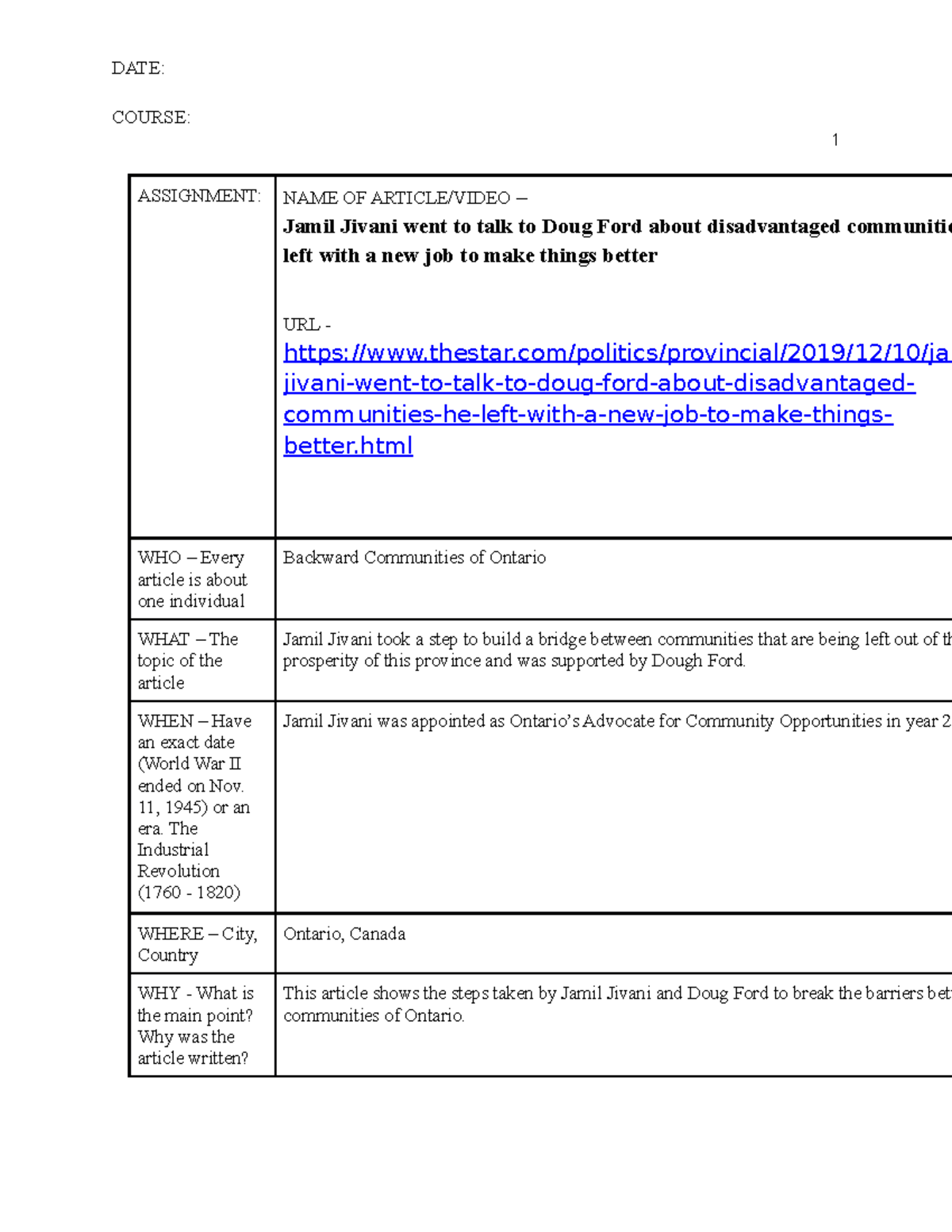 TableAssignments given by professor. You can just copy and paste the ...