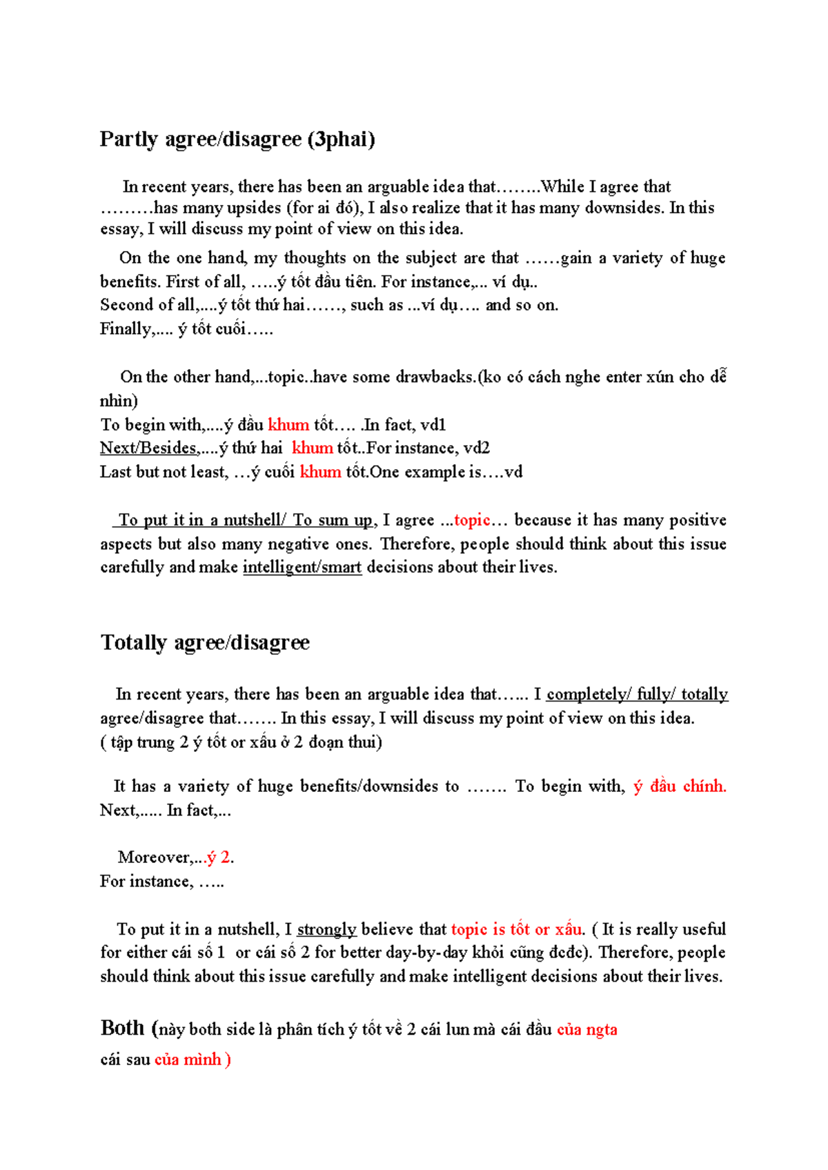 Writing form - Partly agree/disagree (3phai) In recent years, there has ...