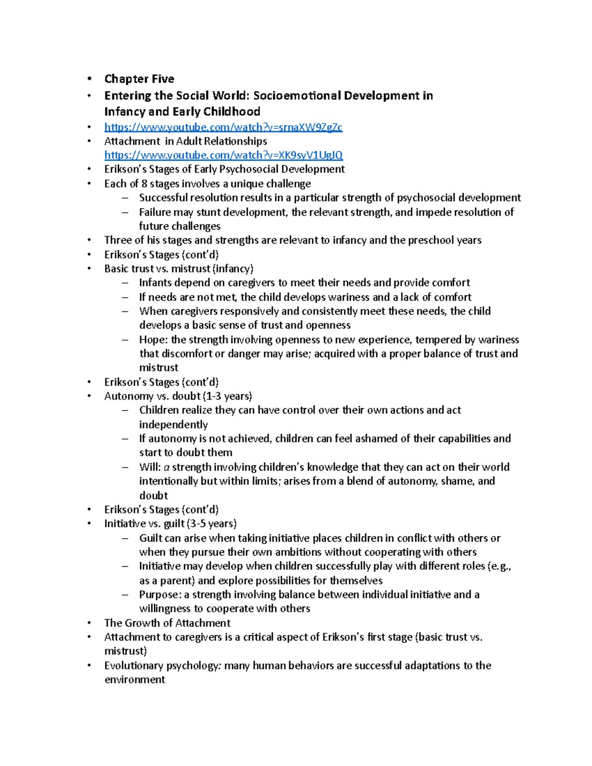 Chapter Five - Entering the Social World: Socioemotional Development in ...