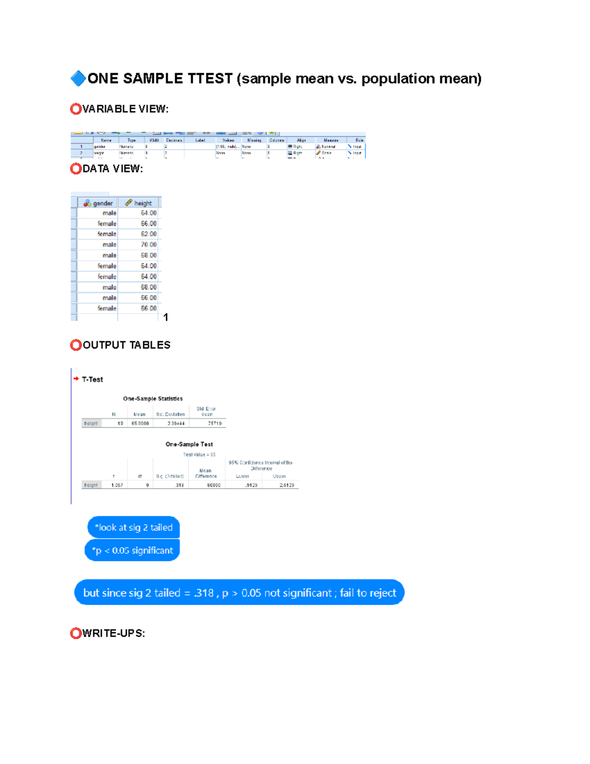 Ttests AND Anovas - %ONE SAMPLE TTEST (sample mean vs. population mean ...