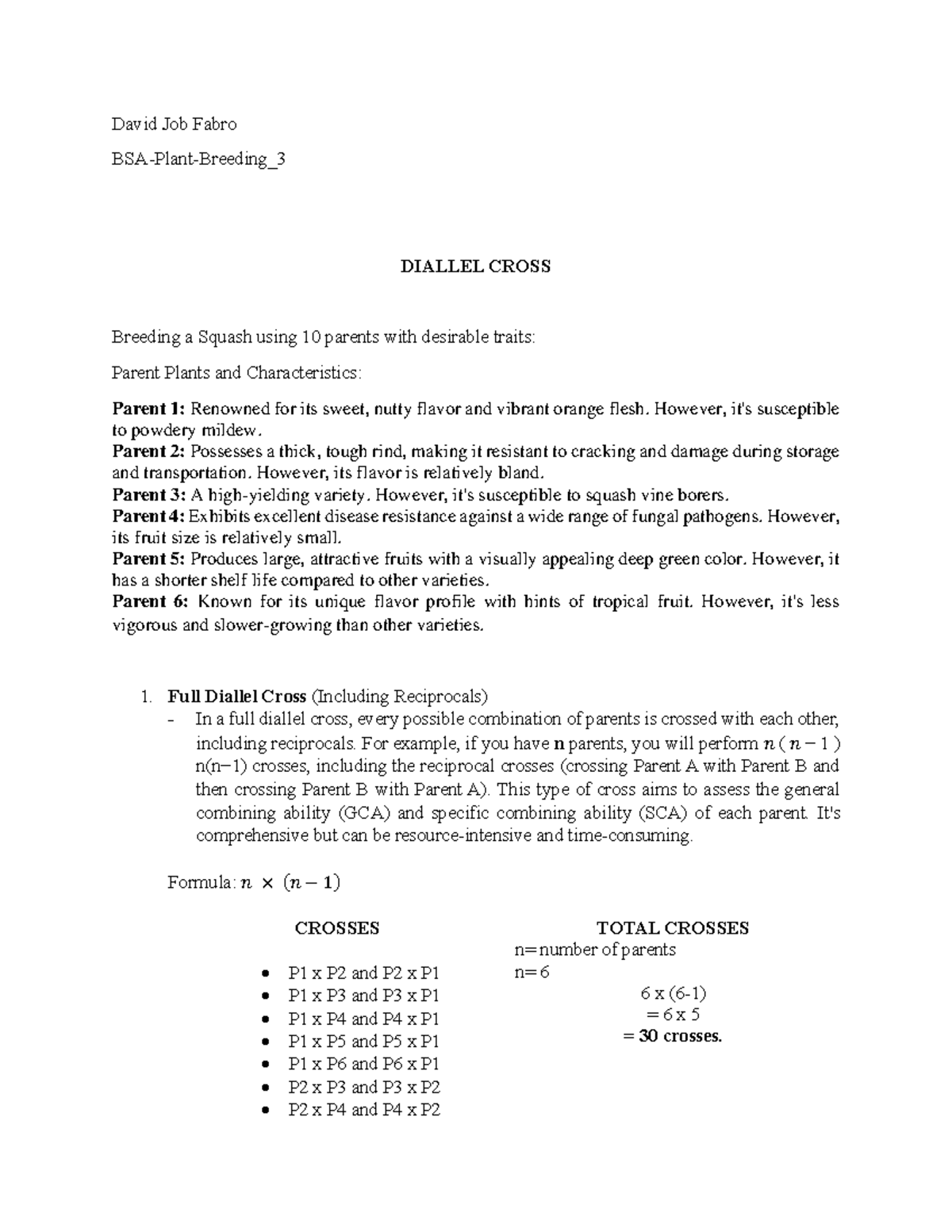 Diallel cross - padayon - David Job Fabro BSA-Plant-Breeding_ DIALLEL ...