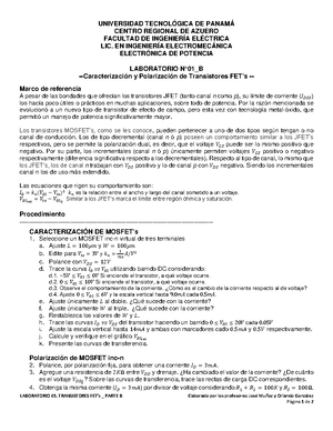 Lab 41 Regulación del transformador WZ - UNIVERSIDAD TECNOL”GICA DE PANAM¡ CENTRO REGIONAL DE ...