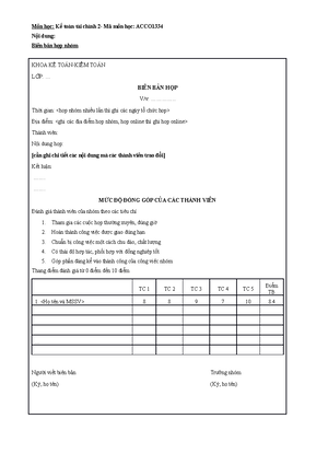 BOND Value - Nhóm 06 - rrgerg - KHOA ĐÀO TẠO ĐẶC BIỆT TRƯỜNG ĐẠI HỌC MỞ ...