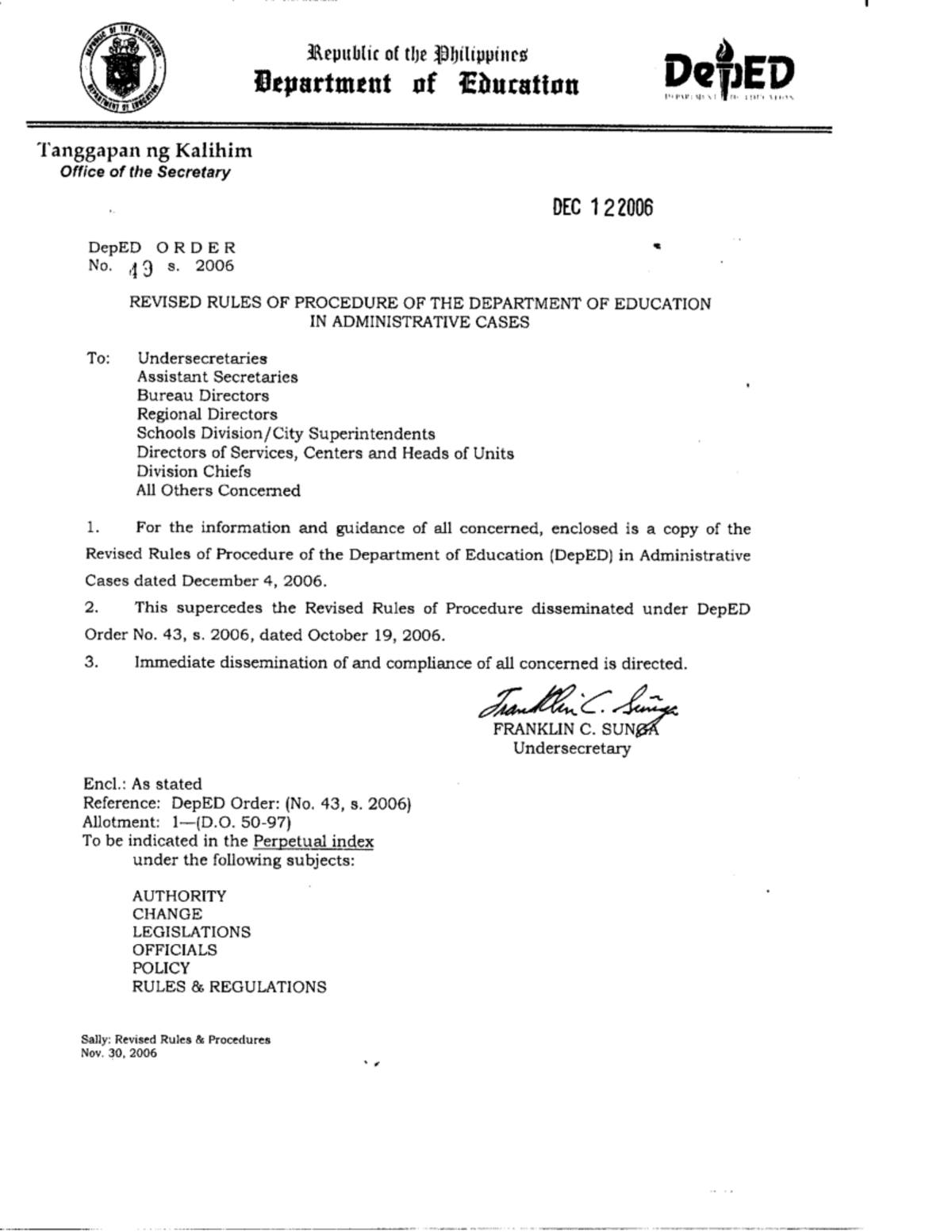 DO s2006 49-2 - DepEd Order - Intellectual Property - Studocu