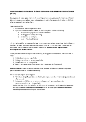 Beschrijving van functiescheiding in een organisatie. - Toetsing ...