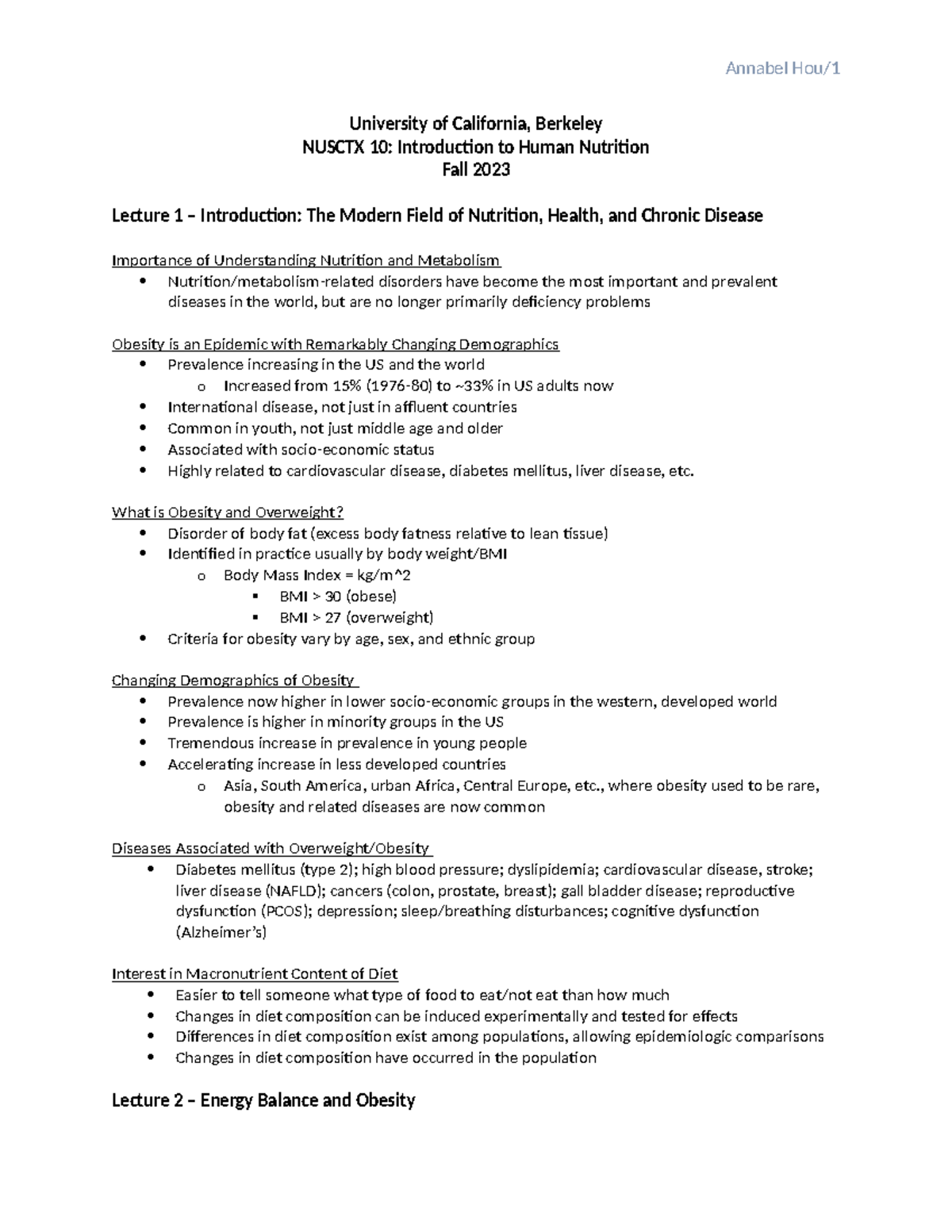 NUSCTX 10 Lecture Notes - University of California, Berkeley NUSCTX 10 ...