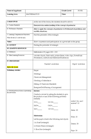 Detailed-Lesson-Plan English 4 - DETAILED LESSON PLAN IN ENGLISH IV I ...