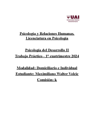 Guía de preguntas para 1er parcial - Guía de preguntas para 1er parcial Unidad 1 : Melanie Klein ...