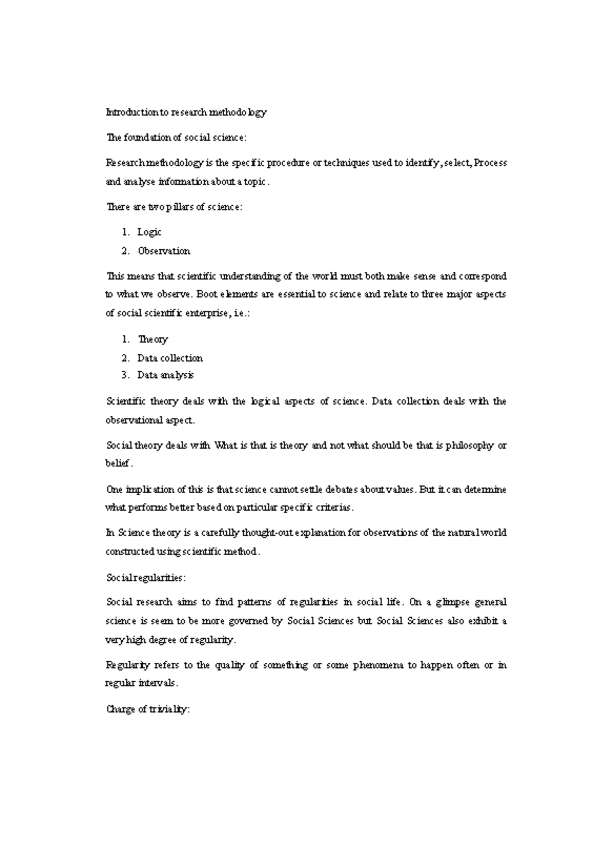 RM modules 1-3 - Research methodology unitsn 1-3 - Introduction to ...