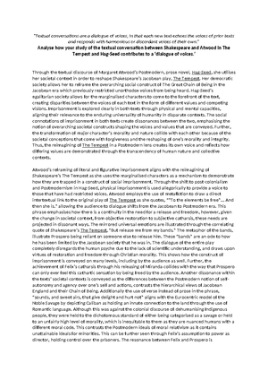 English Notes - MODULE A: Hag-Seed and The Tempest Quotes - THEME ...