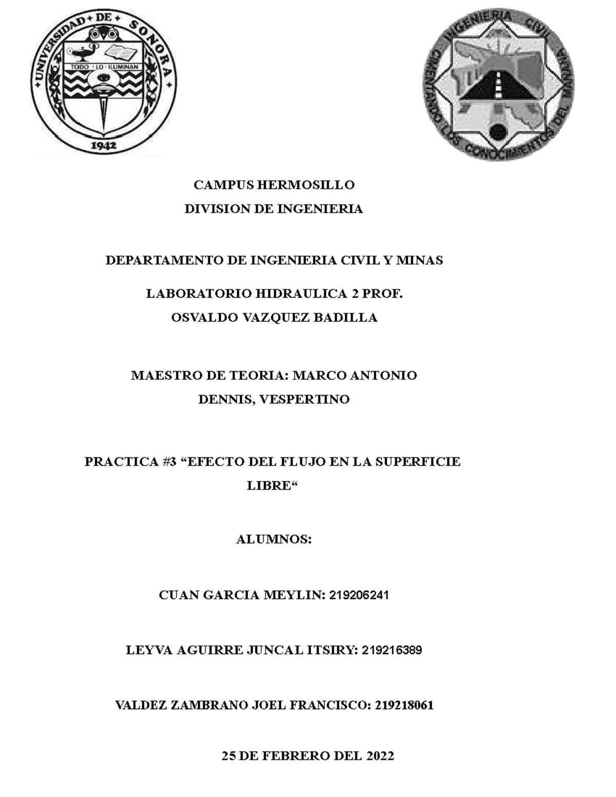 2022 01 H2P03 VI14 - Reporte laboratorio - CAMPUS HERMOSILLO DIVISION ...