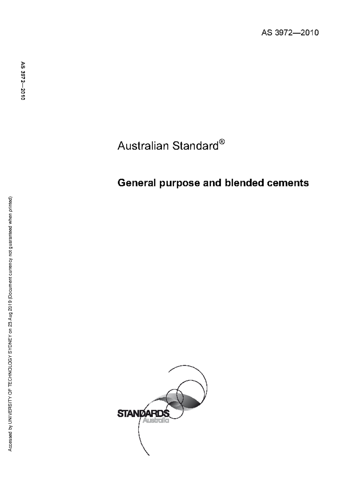 Australian Standard General Purpose and blended cements - Australian ...
