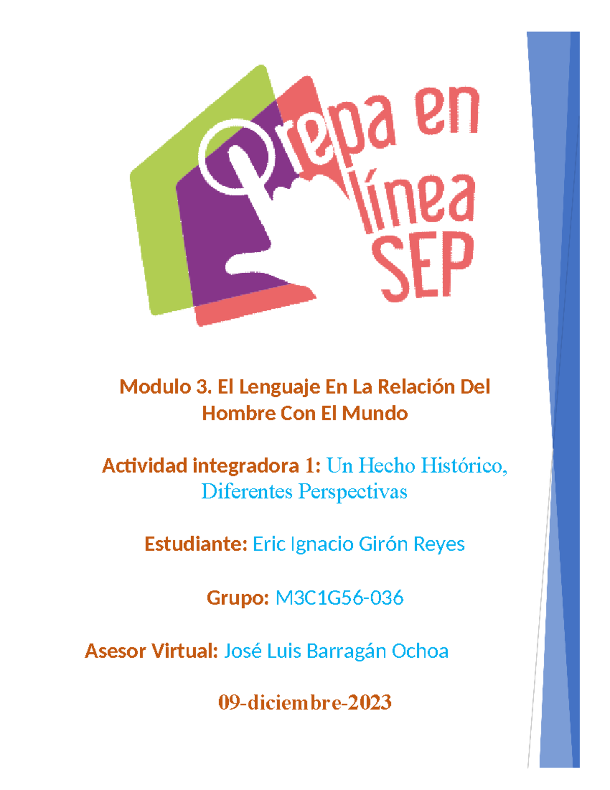 Giron Reyes Eric Ignacio M3S1AI1 - Modulo 3. El Lenguaje En La Relación ...