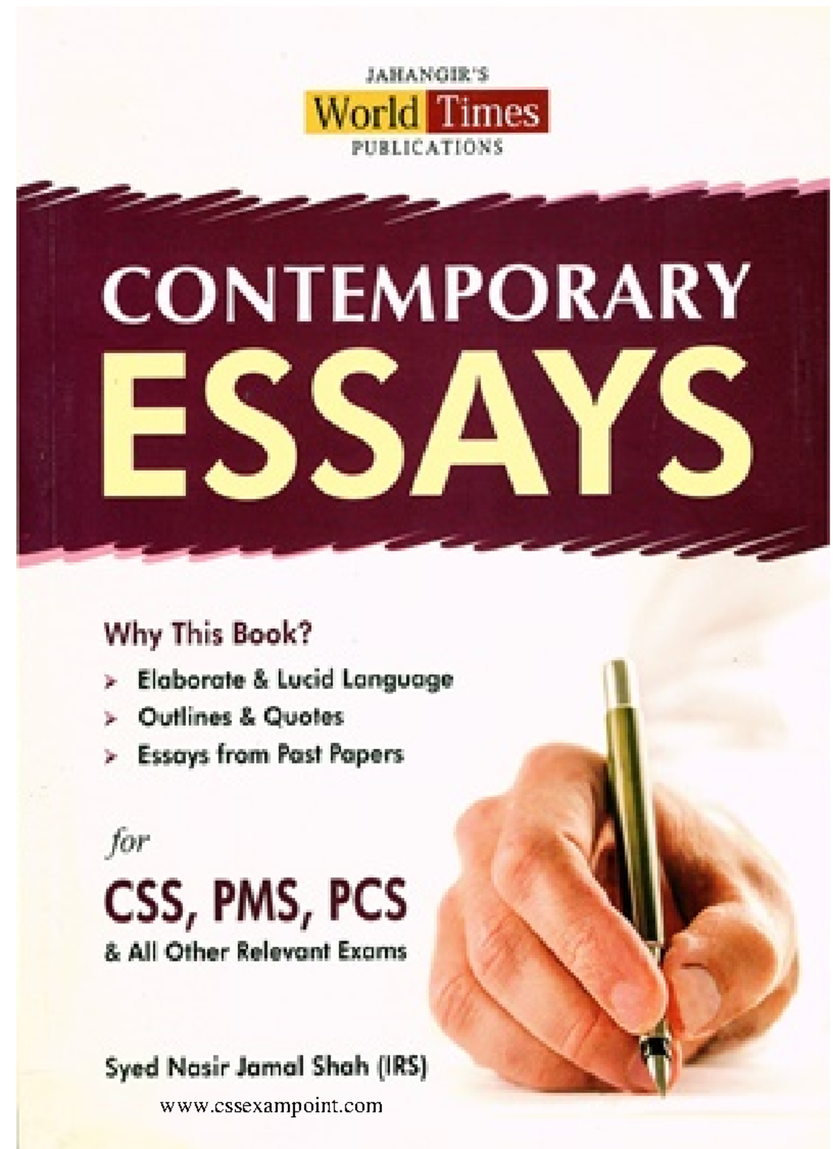 Pdfcoffee - Contemporary essay by nasir jamal - World Times PUBLICATIONS CONTEMPORARY ESSAYS Why ...