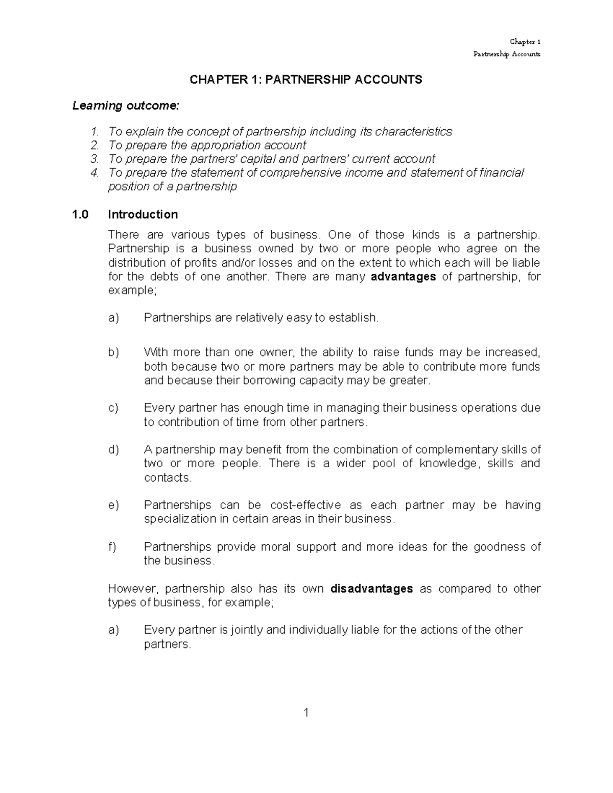 Chapter 1- Partnership - Partnership Accounts CHAPTER 1: PARTNERSHIP ...