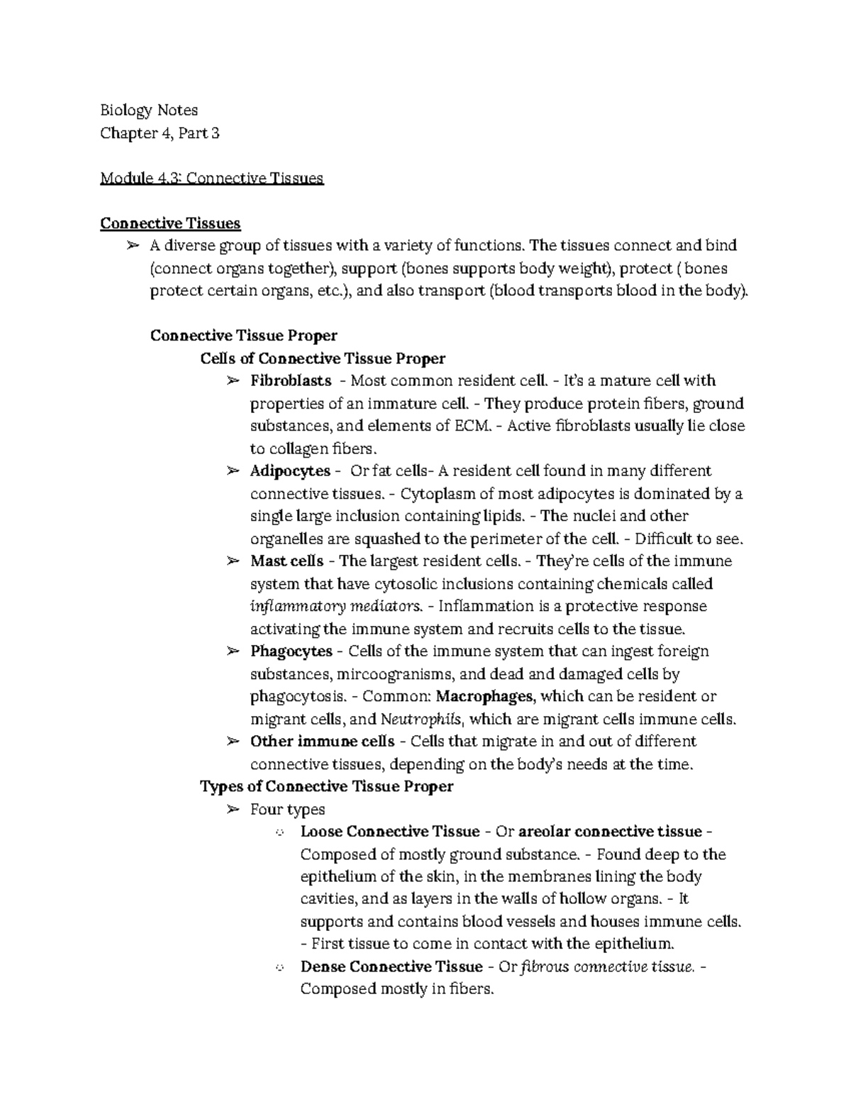 Biology 109 Notes Chapter 4, Part 3 - Biology Notes Chapter 4, Part 3 ...
