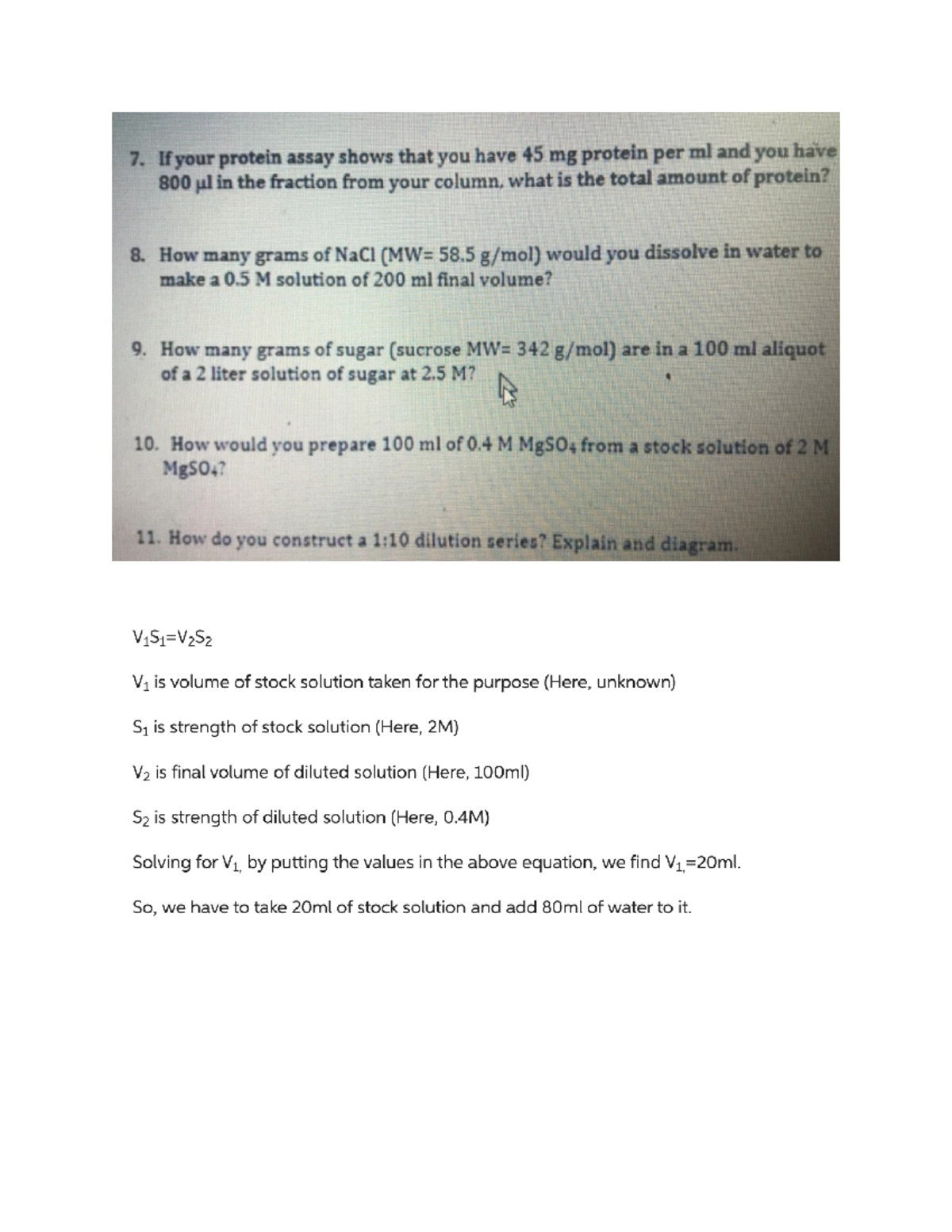 Doc1note17 - practice question example for exam - CHEM 1011 - Studocu