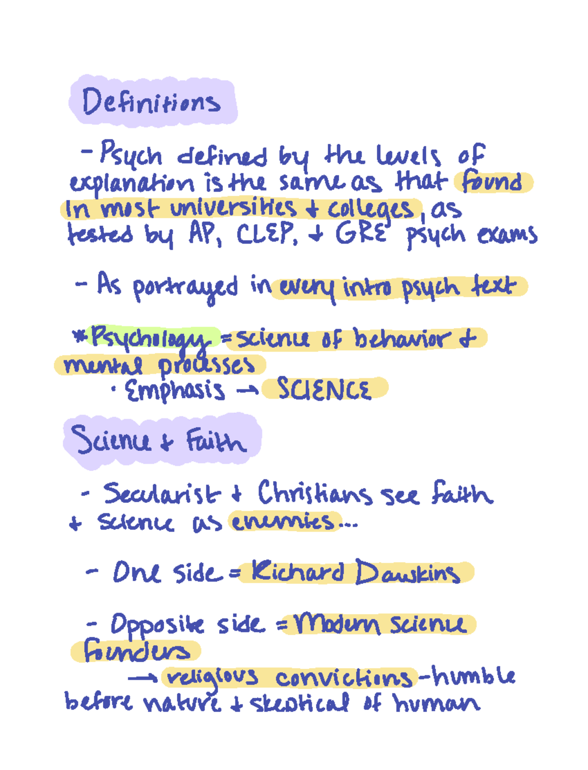Levels of a Explanation View - Definitions Psych defined by the levels ...