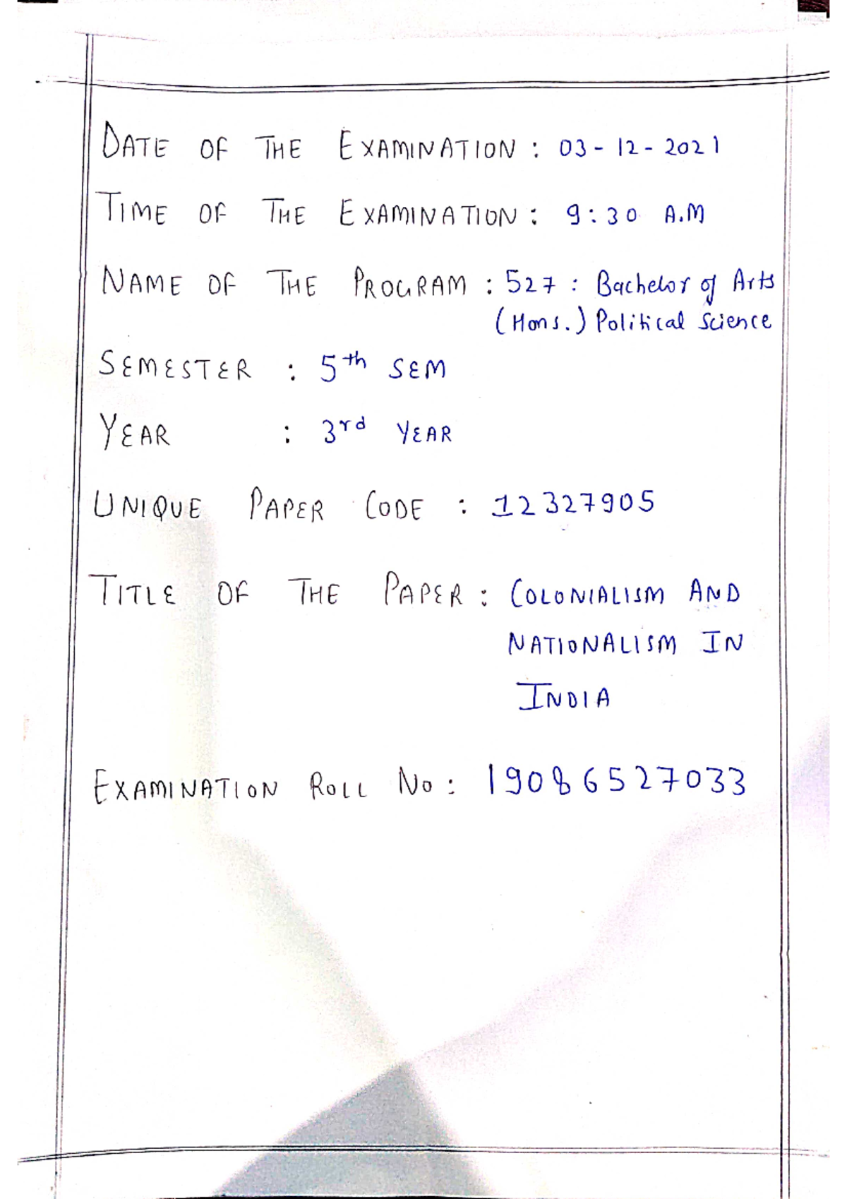 CNI ans1 - answer - Political science - Studocu