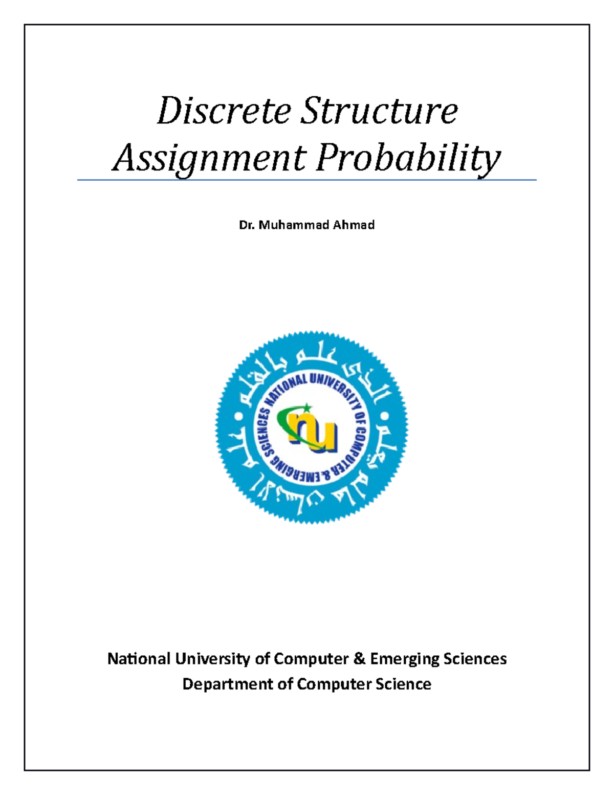 Graph Assignment - It's a very good course .As it gives knowledge about ...