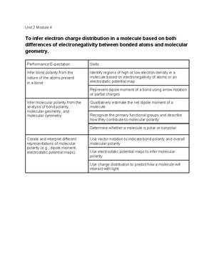 Unit 3 Module 1 Study Guide - Unit 3 Module 1 To explain and predict ...