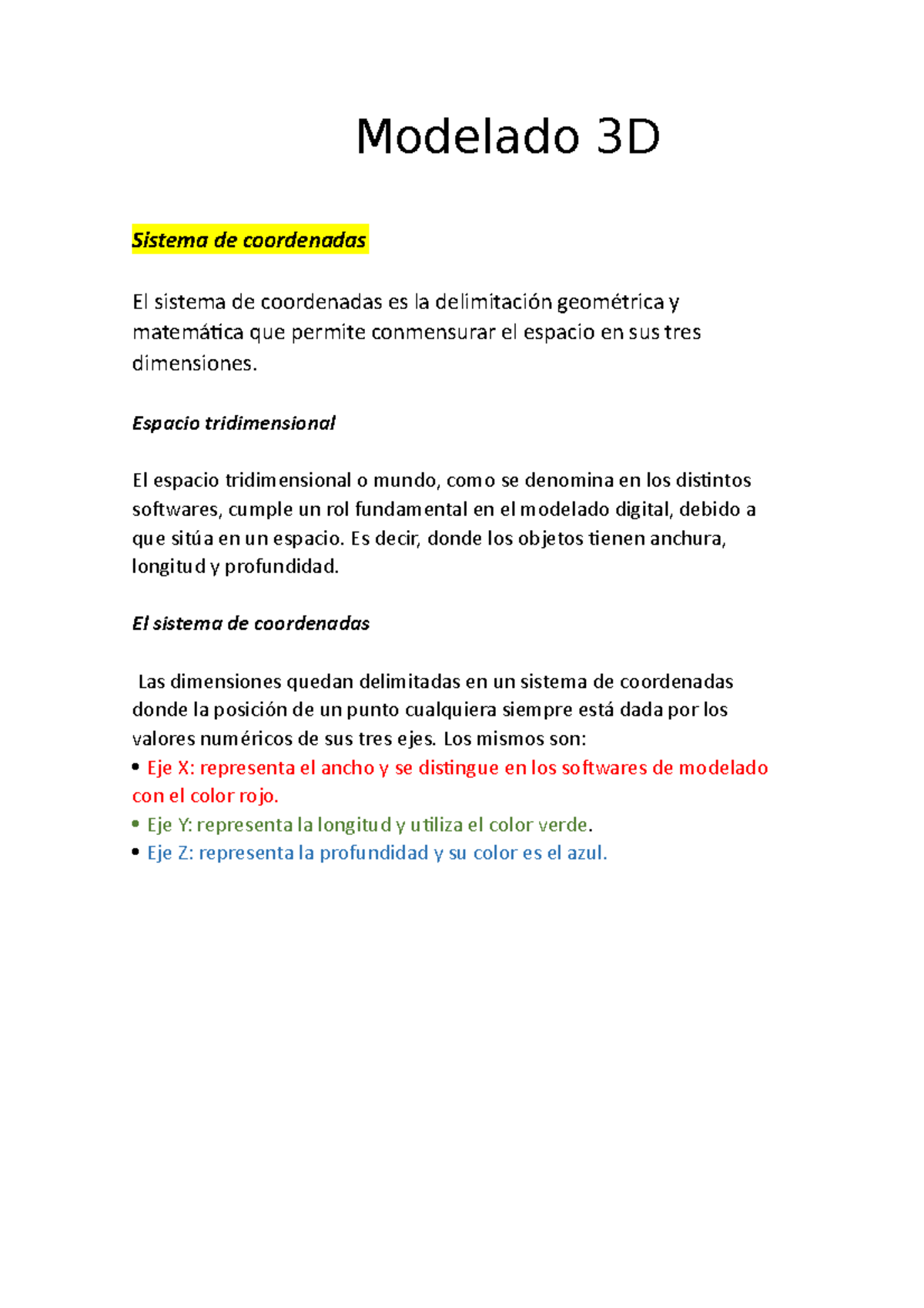 Módulo 1 y 2 de modelado - Modelado 3D - Siglo 21 - Studocu