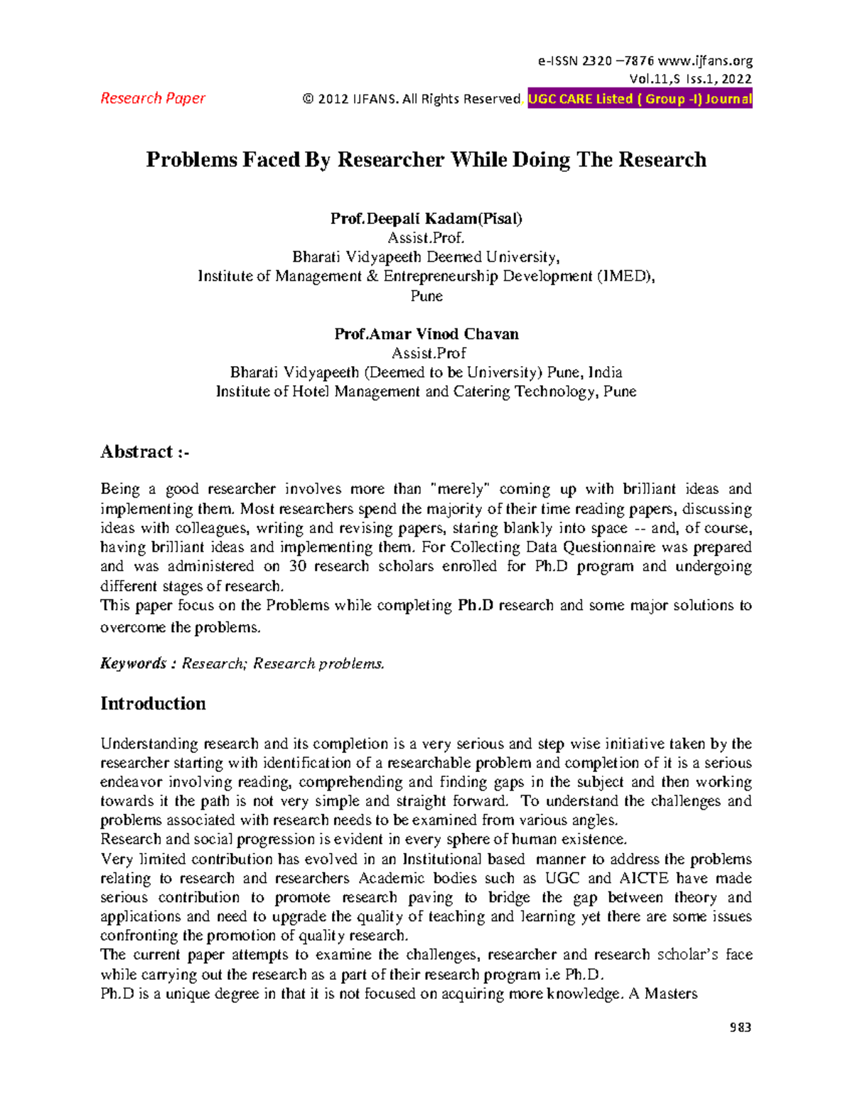 Citation 4 - Vol,S Iss, 2022 Research Paper © 2012 IJFANS. All Rights ...
